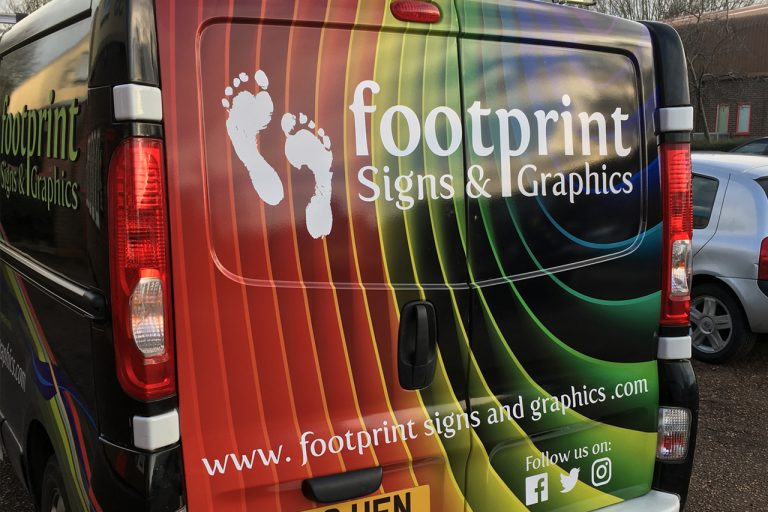 Footprint Signs & Graphics | Sign Maker | Sign Writing